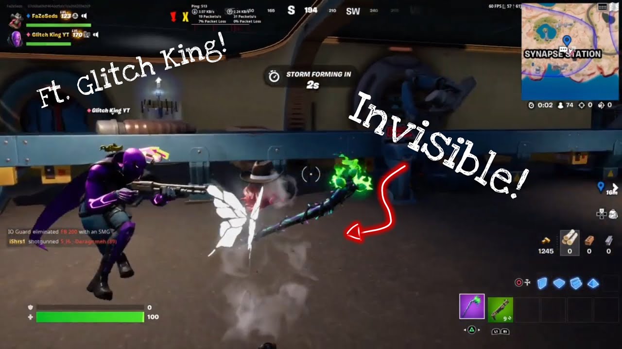 Invisibility Glitch in Fortnite Chapter 3 (With Glitch King!) - YouTube