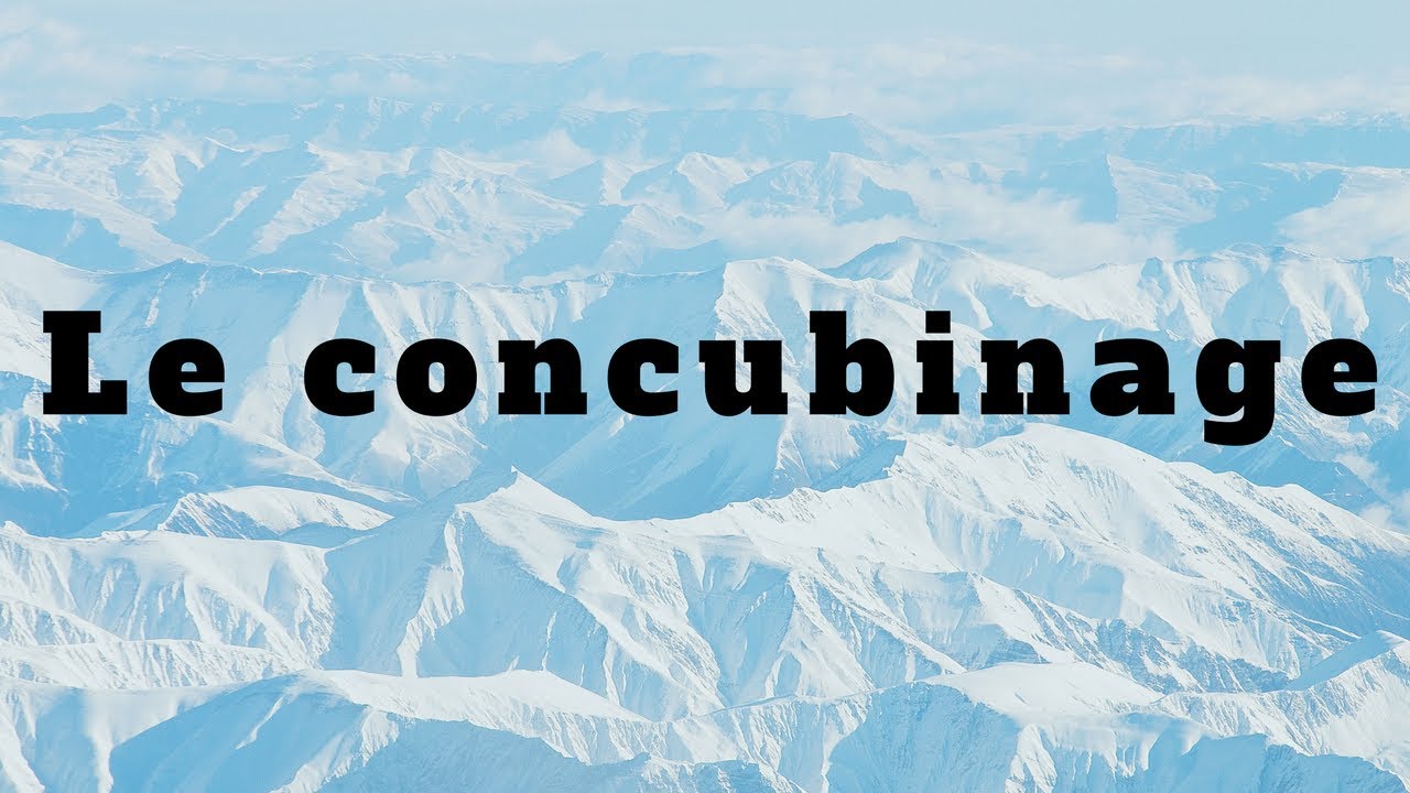 Droit de la famille: Le concubinage - YouTube