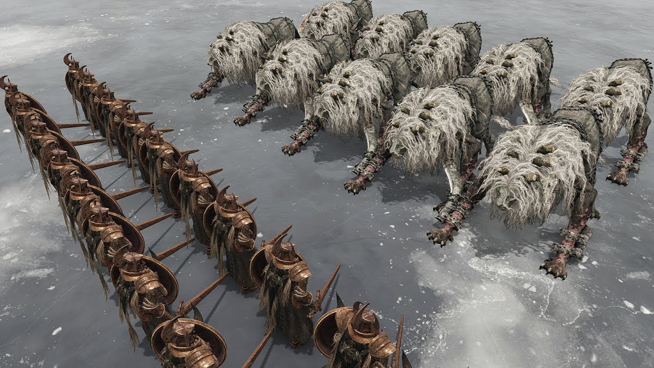 10 Lion Guardians Vs 20 Knights - Elden Ring - YouTube