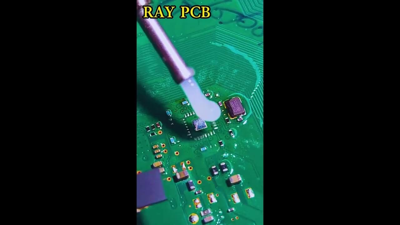 Game motherboard chip repairing | RAYPCB #pcba - YouTube