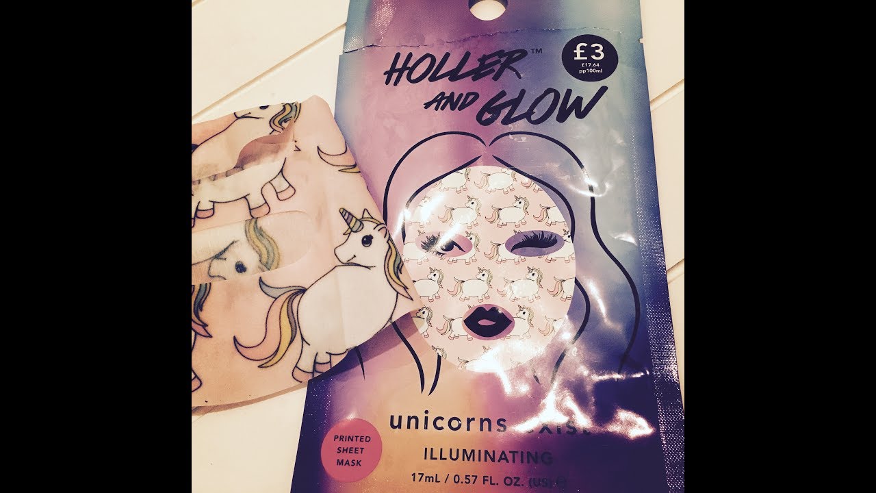 Primark Unicorn Sheet Mask First impressions - YouTube