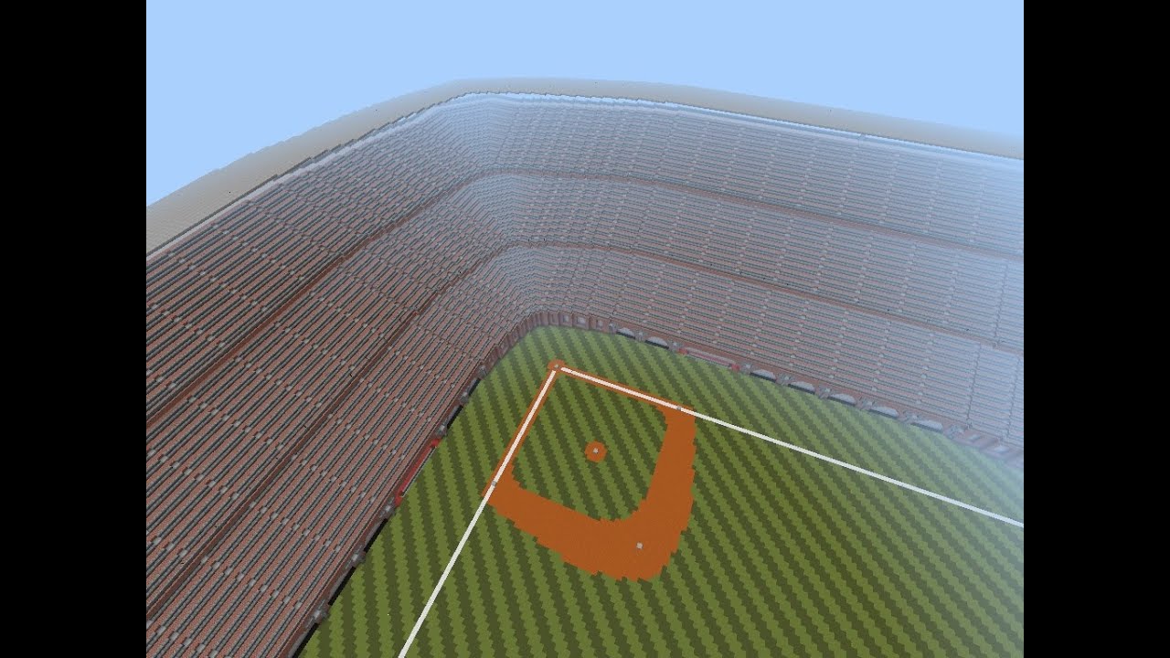 Huge Baseball Stadium Minecraft Pe (Over 1 Million Blocks) - YouTube