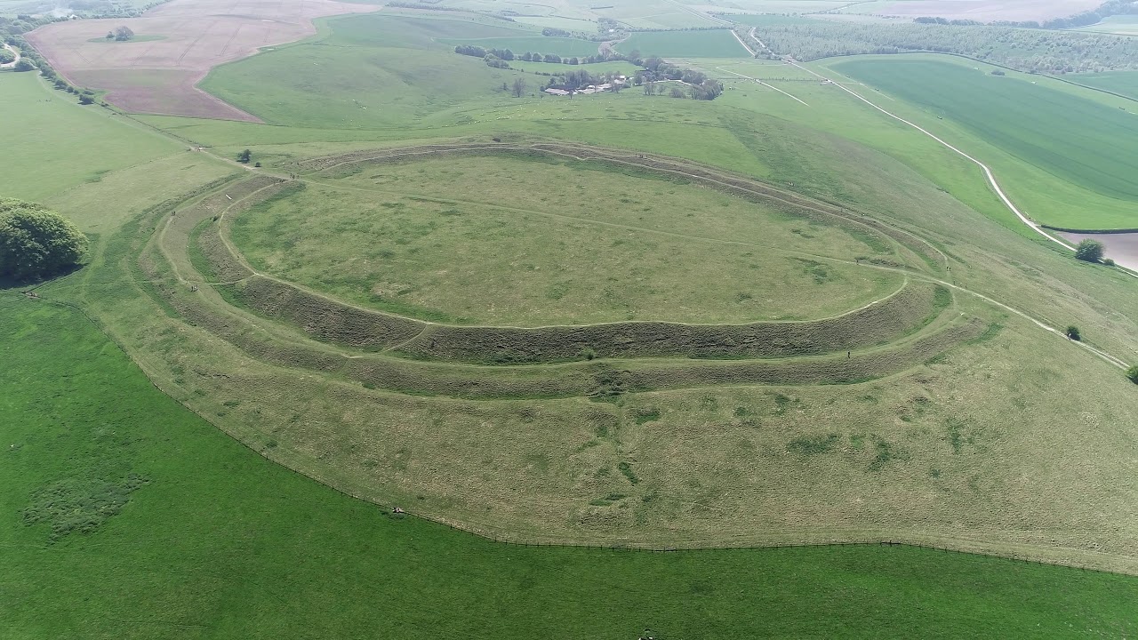 Barbury Castle Ariel View, 07/05/18. - YouTube