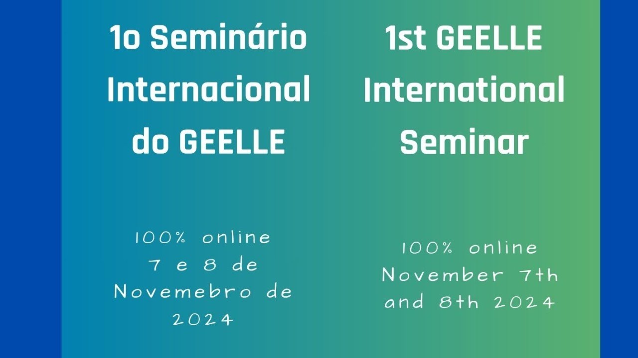 GEELLE - 2ª Roda de conversas - YouTube