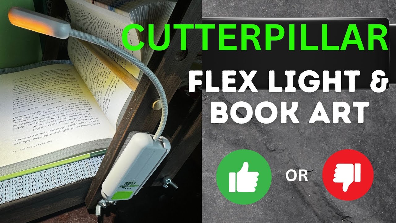 Cutterpillar Flex Light Review - Book Folding and Foto Book Art Light ...