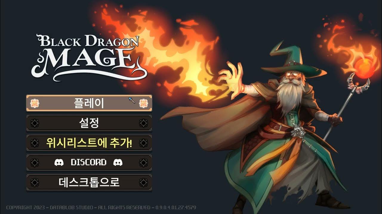 신작 게임 도트 픽셀 그래픽 고딕 서바이벌 트윈스틱 슈팅 게임 블랙드래곤 메이지 플레이 신박한 판타지 액션 뱀서류 로그라이크 슈팅 게임 출시예정 스팀 Pc 게임