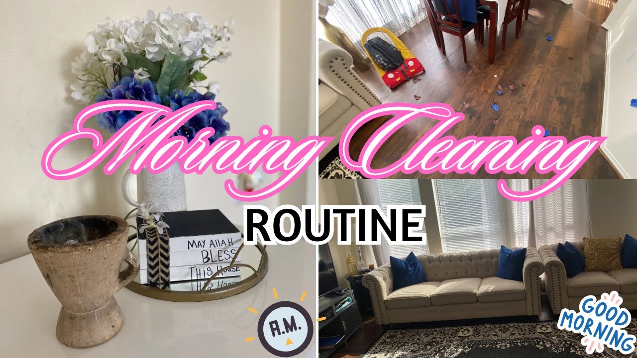 Morning Cleaning Routine|Stay at home Mom Morning Routine🌞 - YouTube