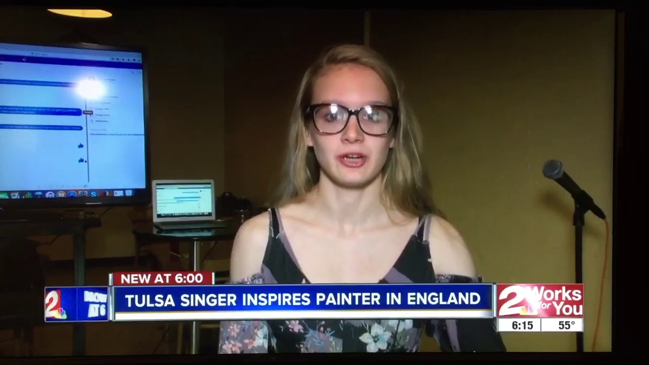 Tulsa singer inspires painter in England - YouTube