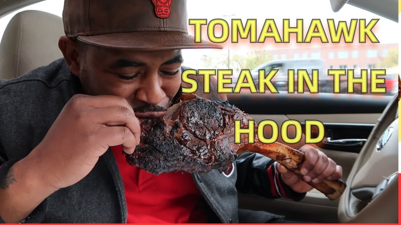 EATING TOMAHAWK STEAKS IN THE HOOD PHILADELPHIA AT UNCLE L's BBQ‼️😳 ...