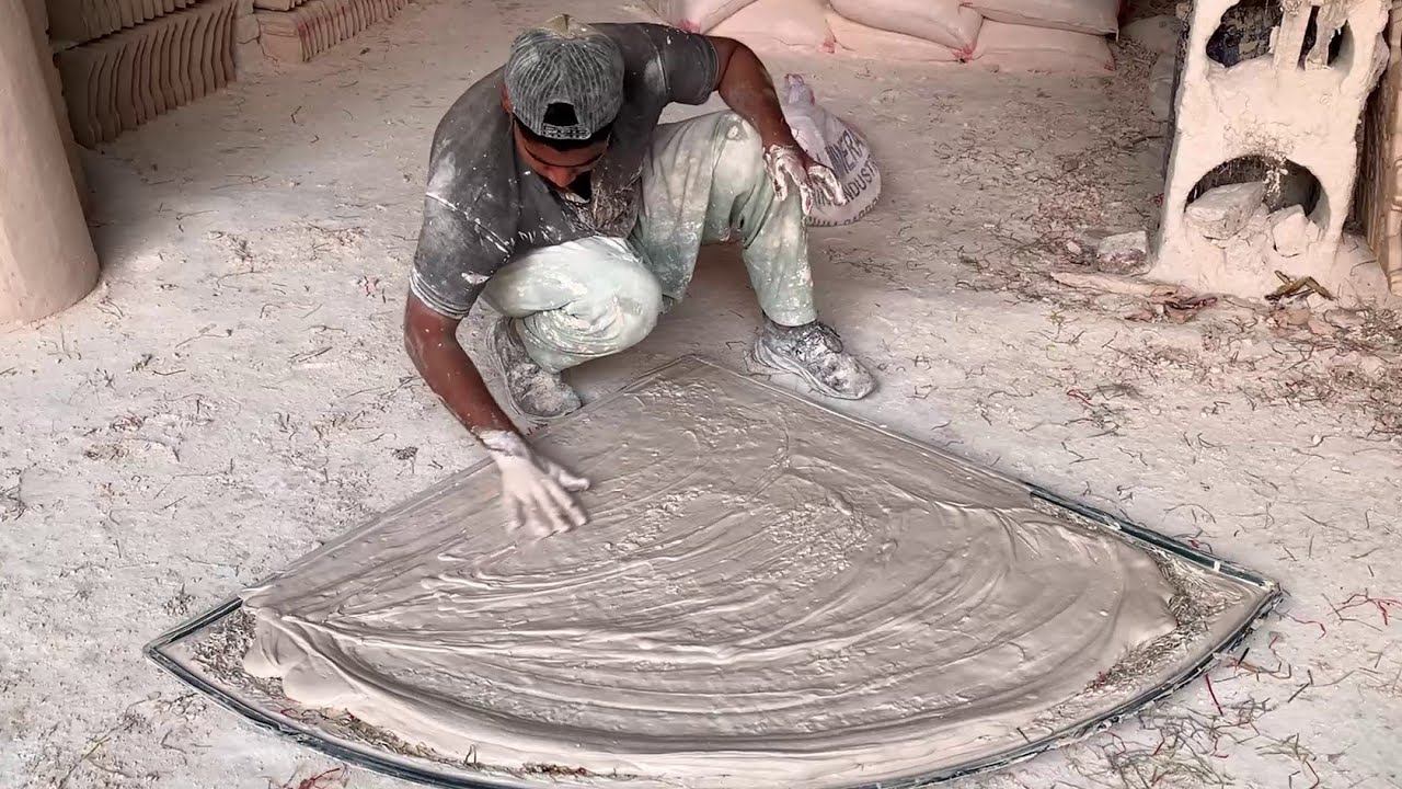 False Ceiling Tiles Making Process | Top gypsum tiles making - YouTube
