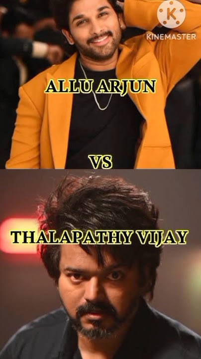 Thalapathy vijay vs allu arjun movie comparison #shorts #viral #shortfeed - YouTube