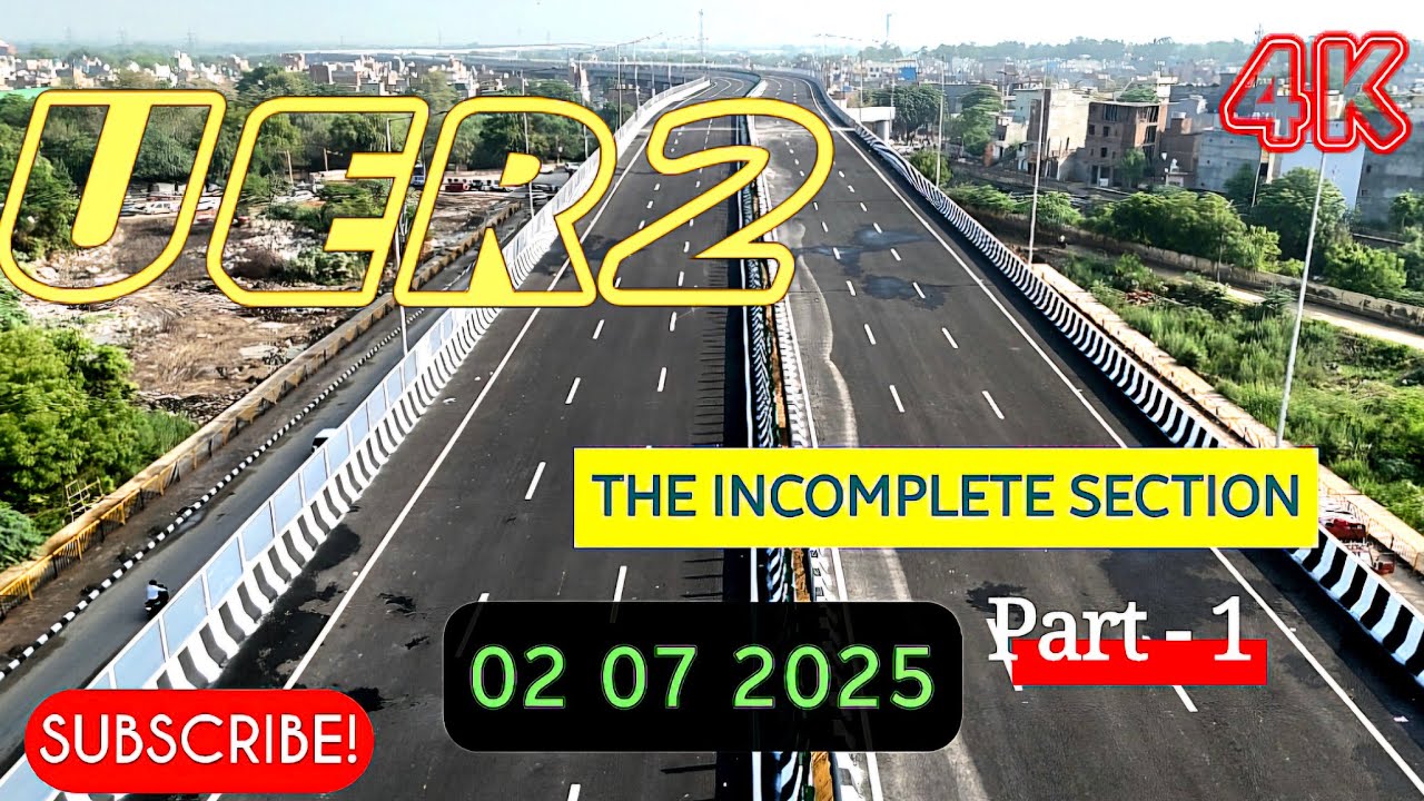 UER-2 / Mungeshpur Drain Flyover to Bahadurgarh spur Update / #uer2 #4k ...