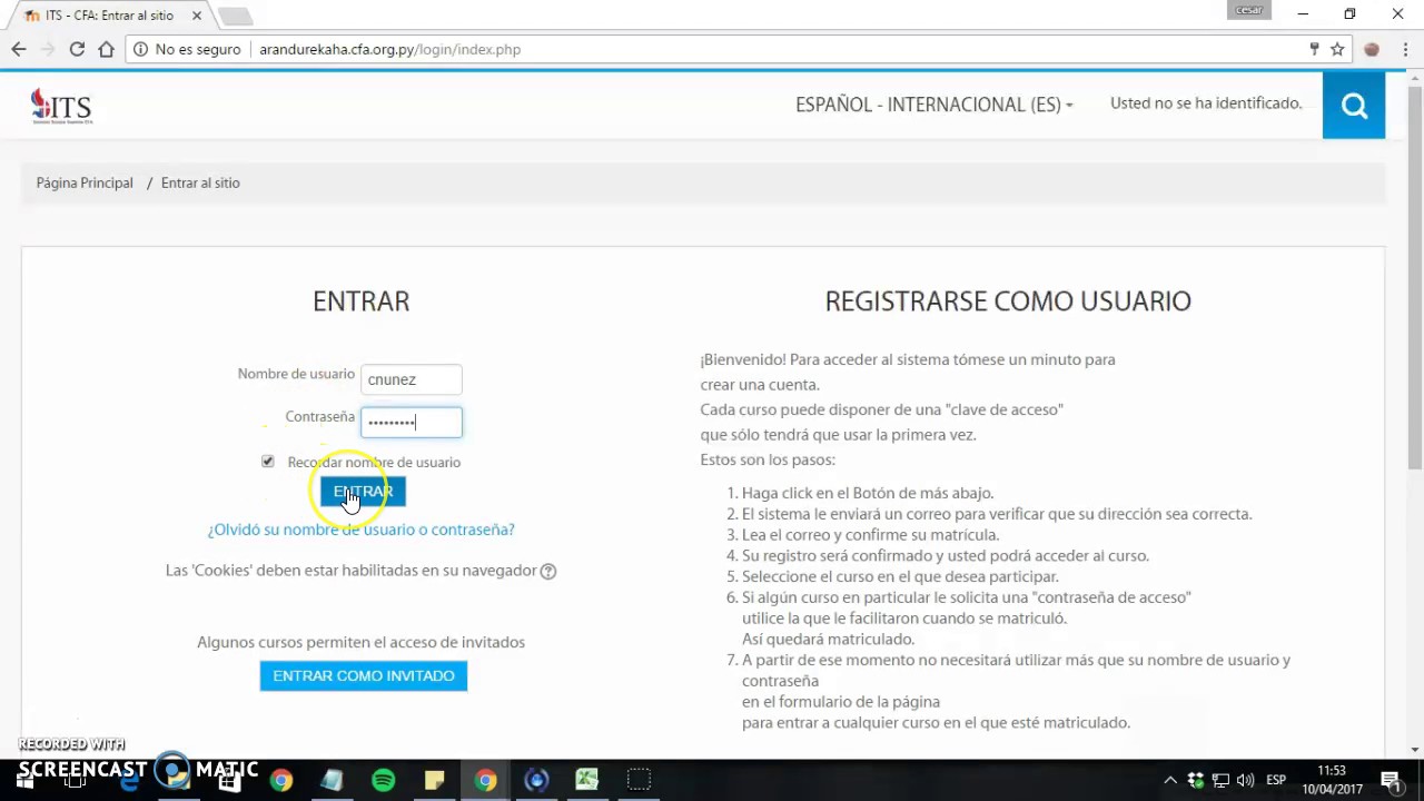 Cómo ingresar a la plataforma y navegar en el curso - YouTube