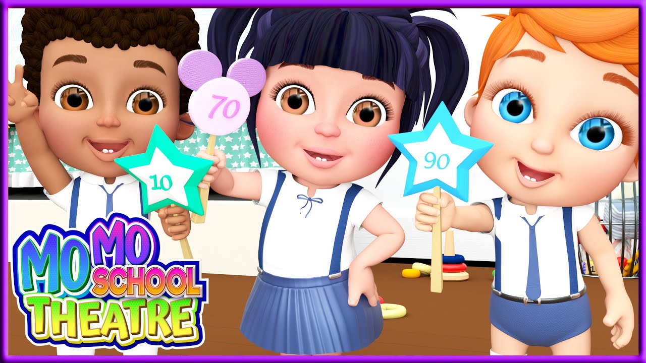 Numbers Song 10 to 100 🤔| Nursery Rhymes for Kids and Children | Momo ...