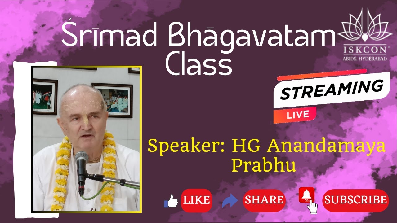 SB Class | SB 4.27.7 | HG Anandamaya Pr | 17-12-2023 | ISKCON Hyderabad ...
