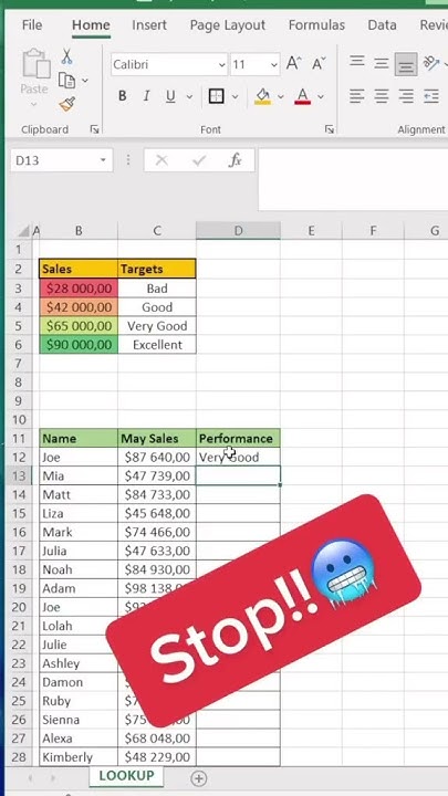 Use Lookup Function Of Excel🔥🔥 Excel Exceltips Shorts Youtube