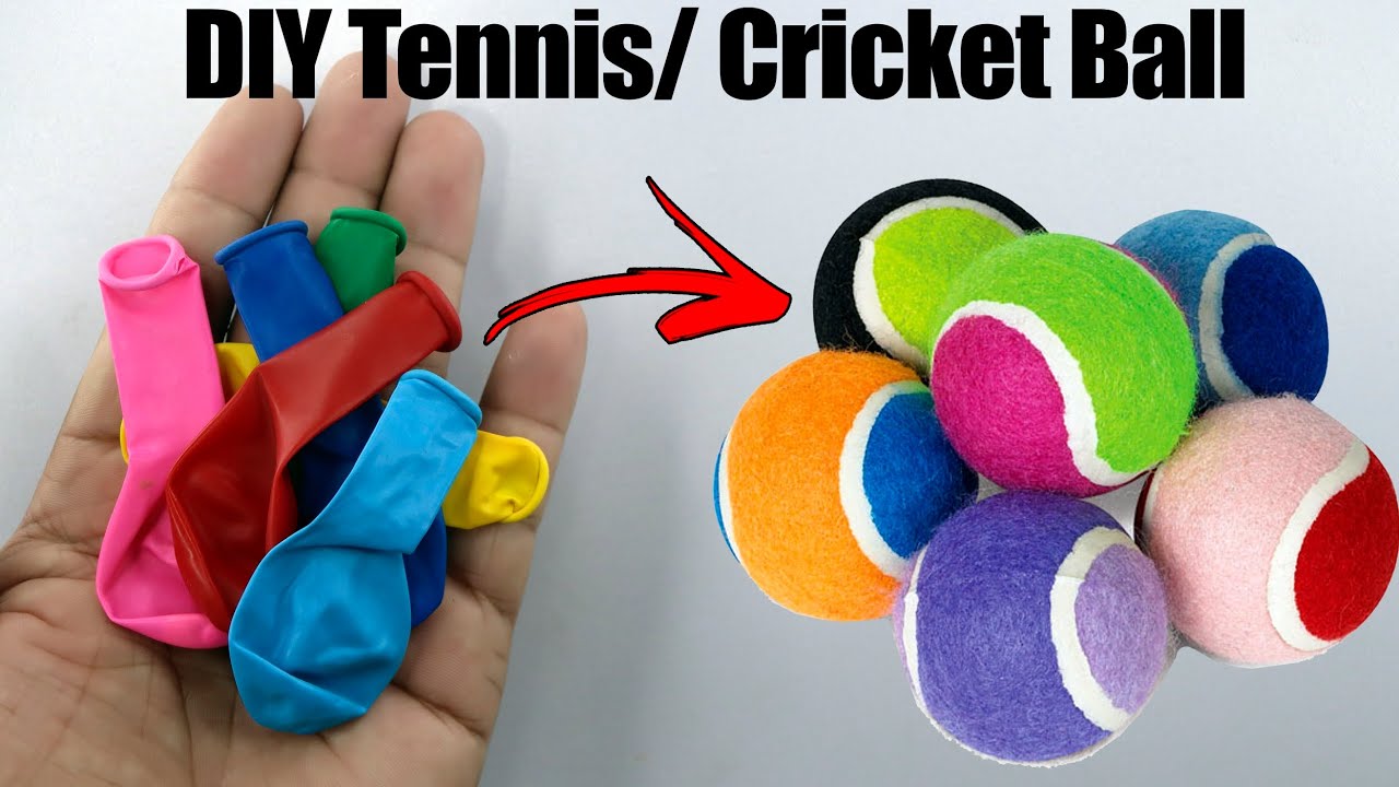 DIY Cricket/Tennis Ball | how to make a cricket ball at home easy ...