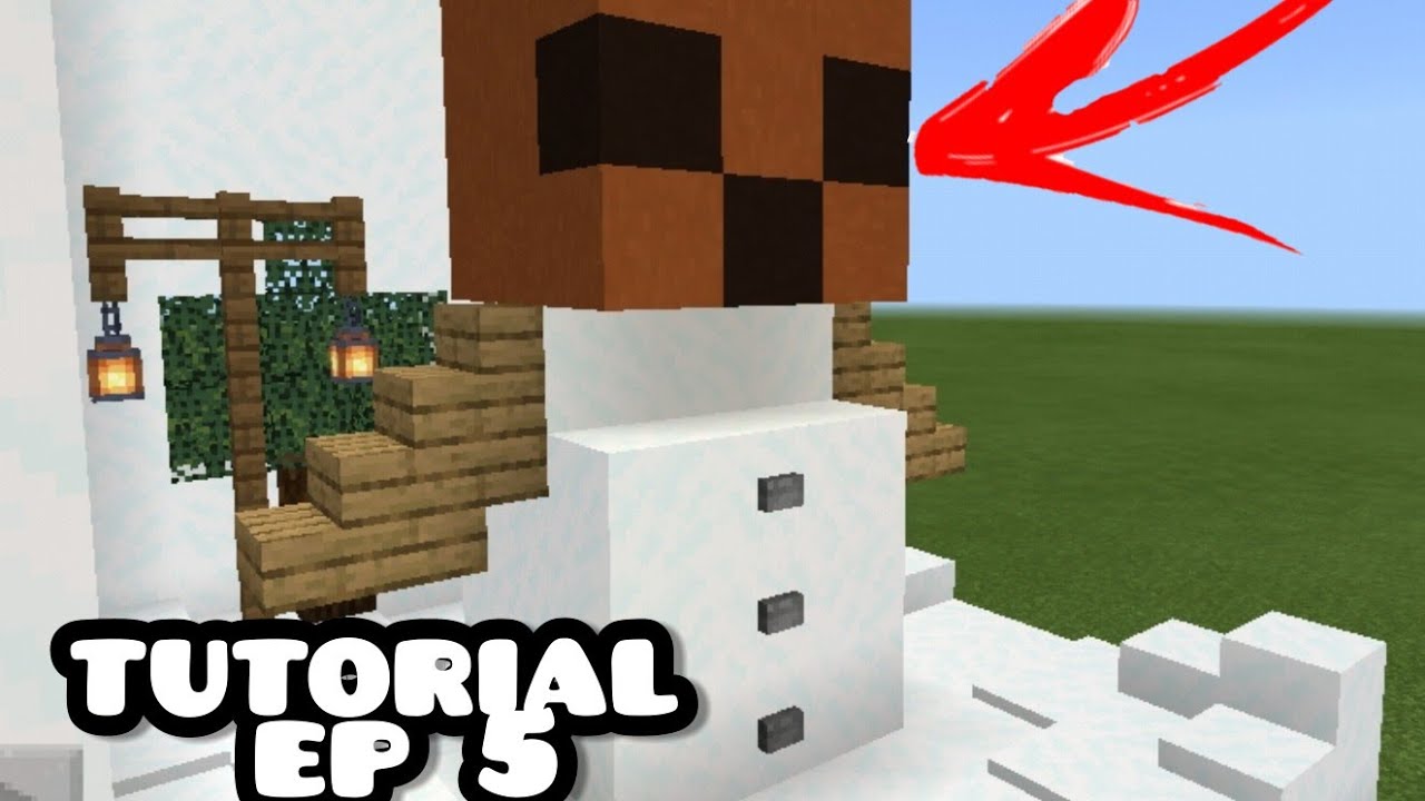 Como fazer uma estatua de boneco de neve no minecraft - YouTube
