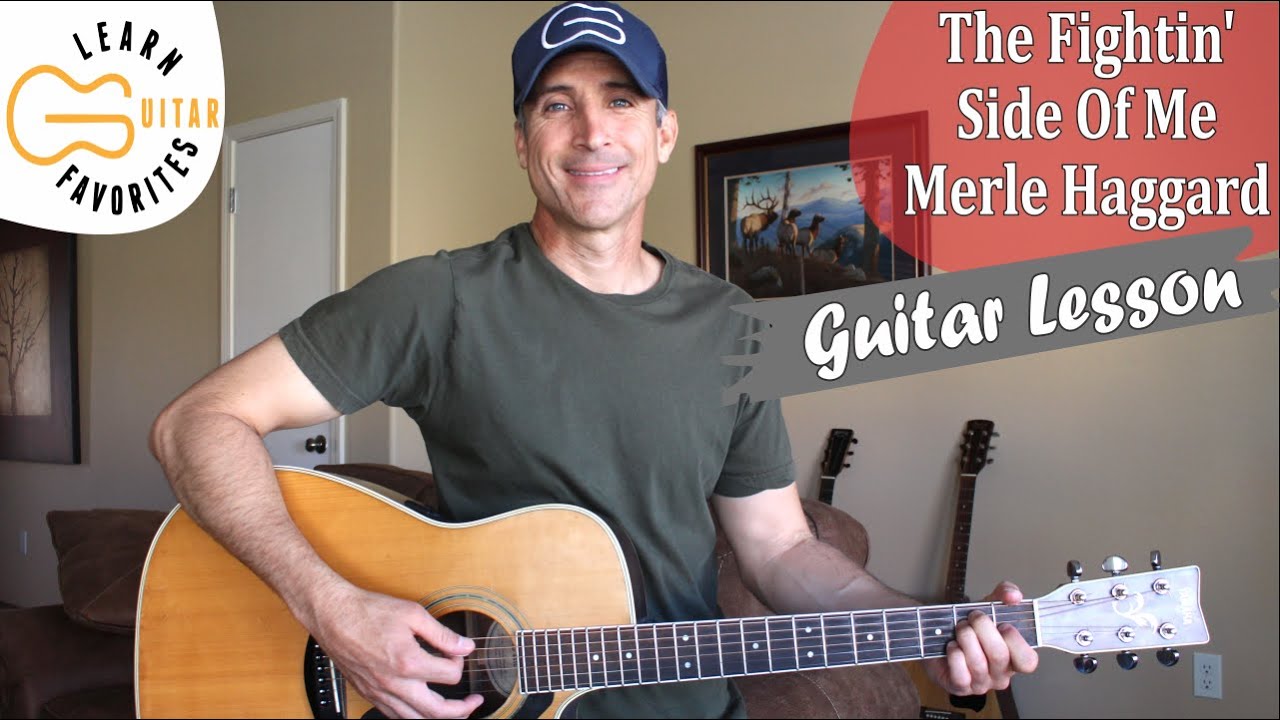 The Fightin Side Of Me Merle Haggard Guitar Lesson Tutorial