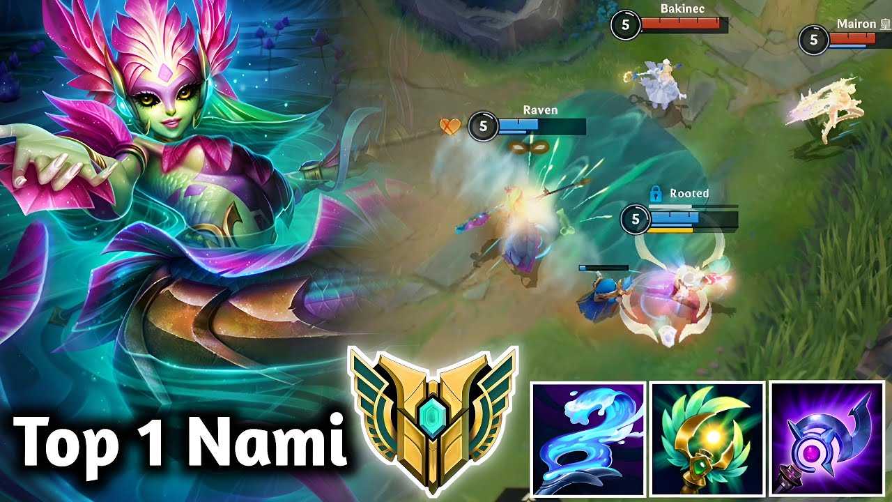 Wild Rift - Top 1 NAMI MVP Support Lane Gameplay - YouTube