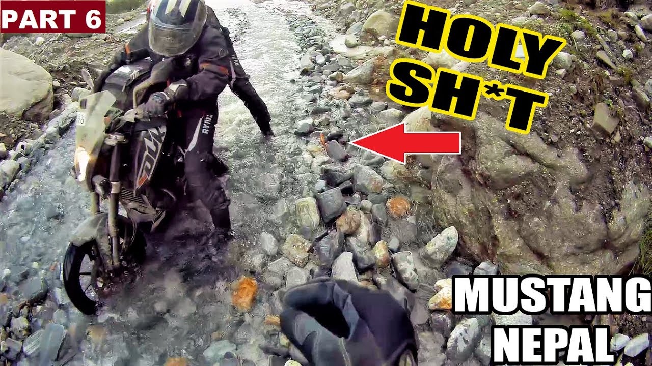 BADLY STUCK IN RIVER CROSSING | MUSTANG (NEPAL) | Day 6- Ghasa to ...