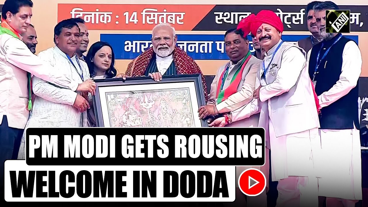 J&K | “Modi…Modi…” PM Modi gets rousing welcome in Doda | Jammu-Kashmir ...