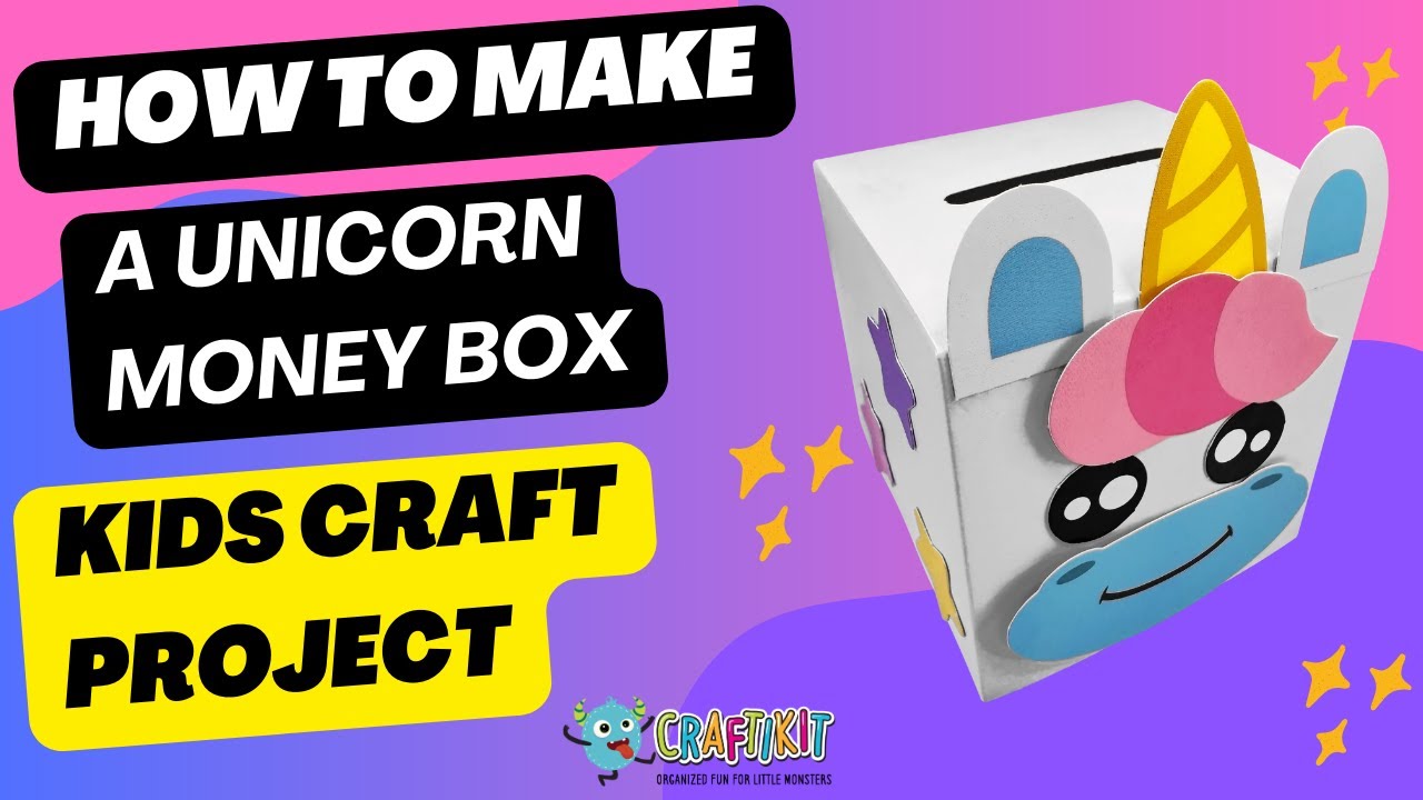 How to Make a Unicorn Money Box - Paper Craft 🦄 - YouTube