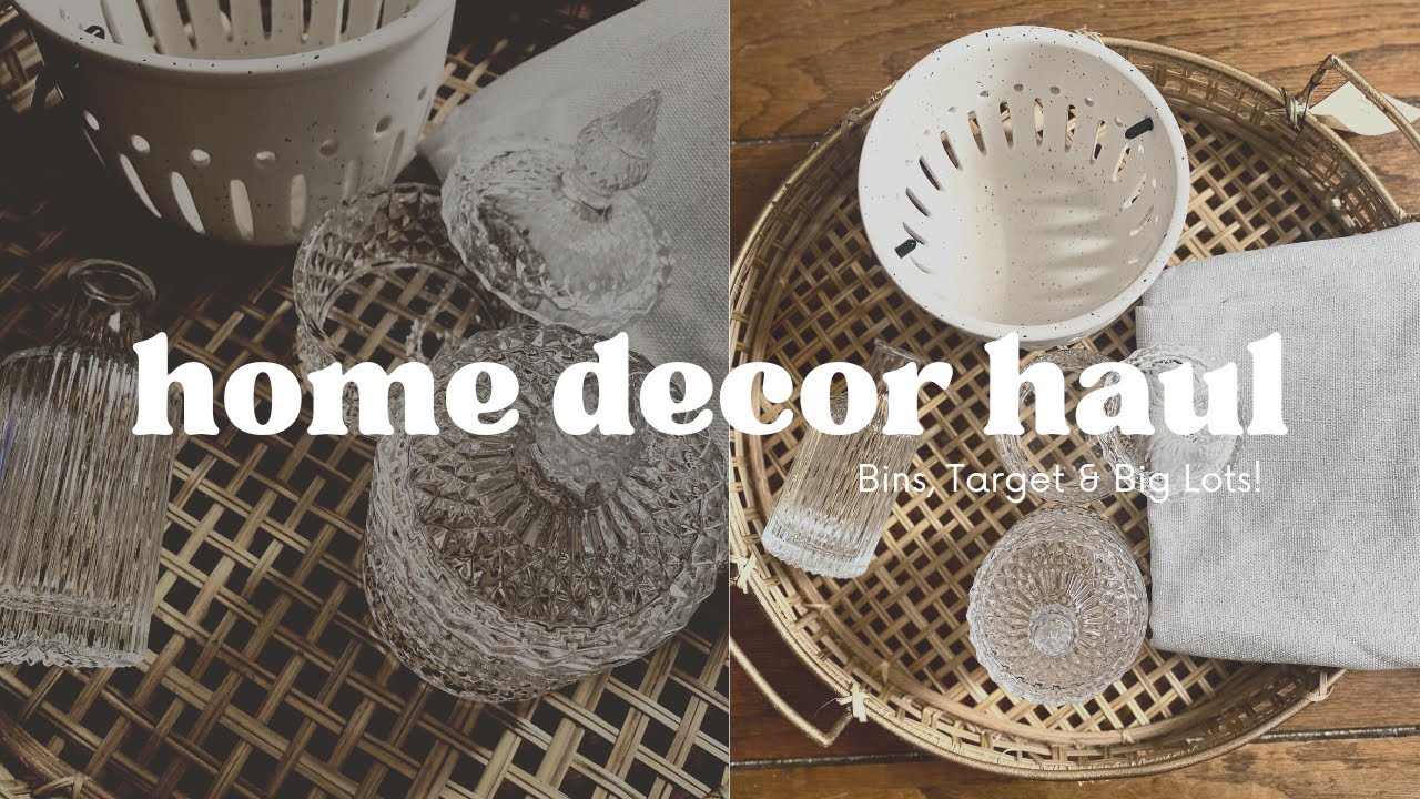Home Decor Haul | Bin Picking & Big Lots! | Karleigh Smith Home - YouTube