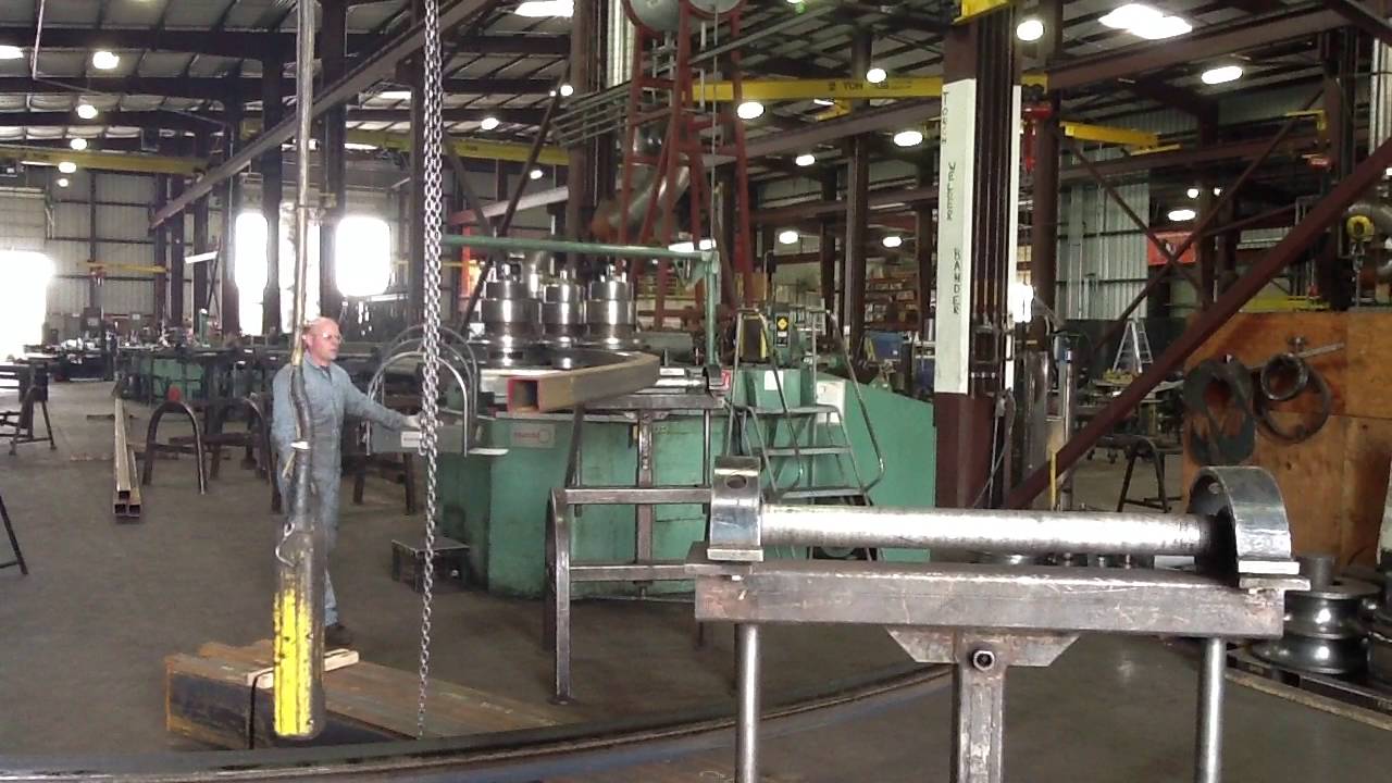 Roll Bending of Tube Steel - YouTube