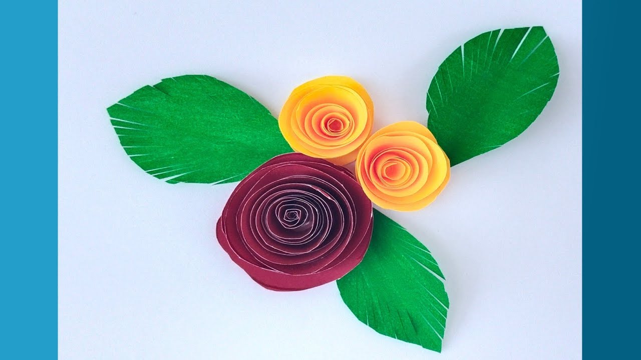 Beautiful Flower//How to make flower at home//Easy Craft videos//Diy ...