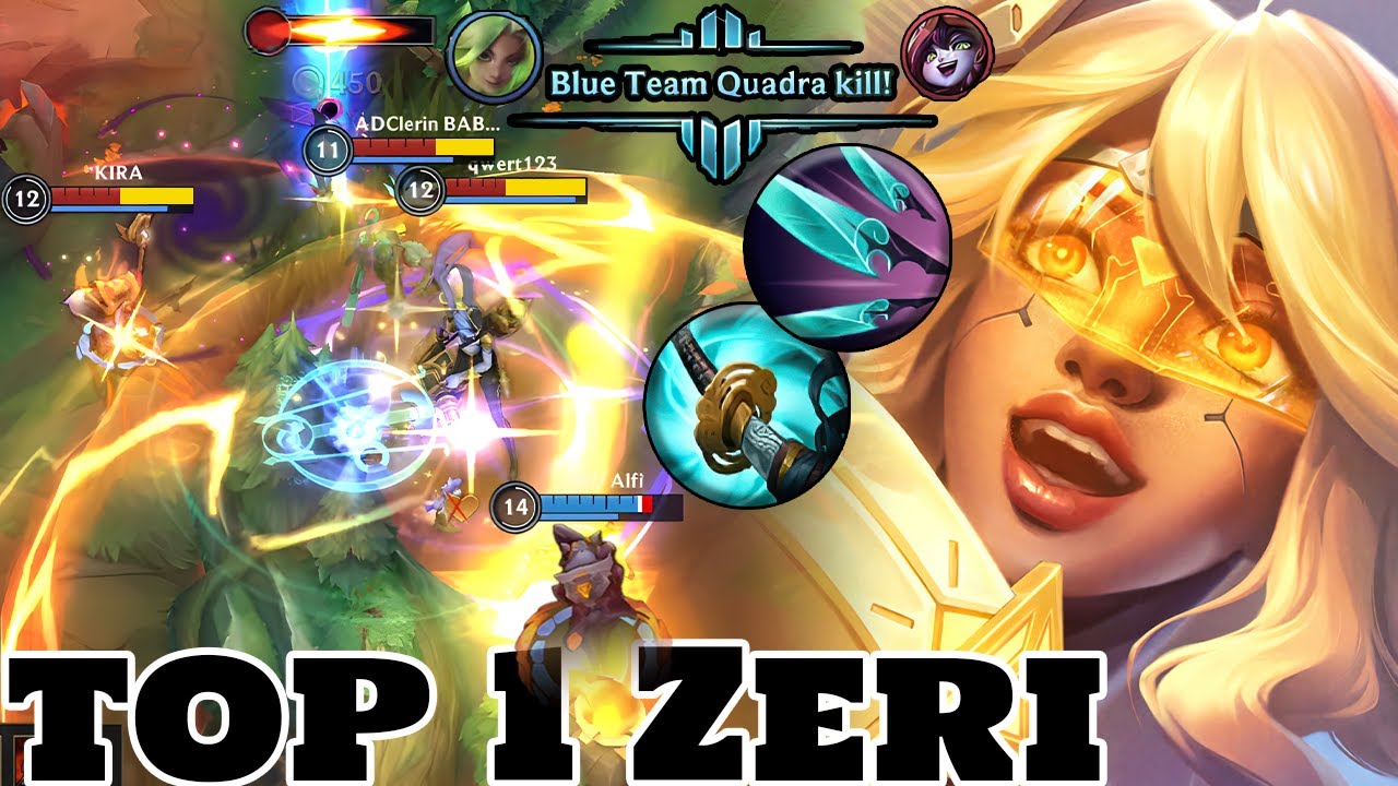 Wild Rift Zeri - Top 1 Zeri (Project Zeri Skin) Gameplay Rank ...