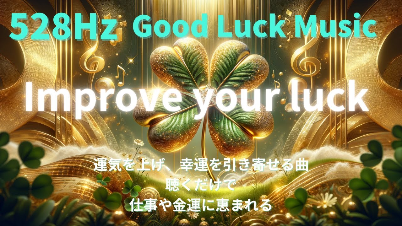 528Hz Affirmations,Good luck music,Improve your luck,success,Wealth ...