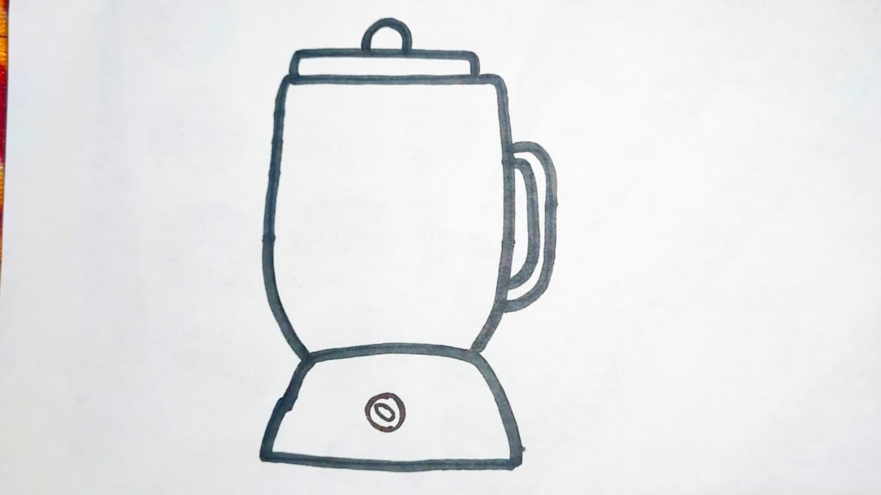 Drawing and colouring Juicer Mixer/ Juicer Drawing for kids - YouTube
