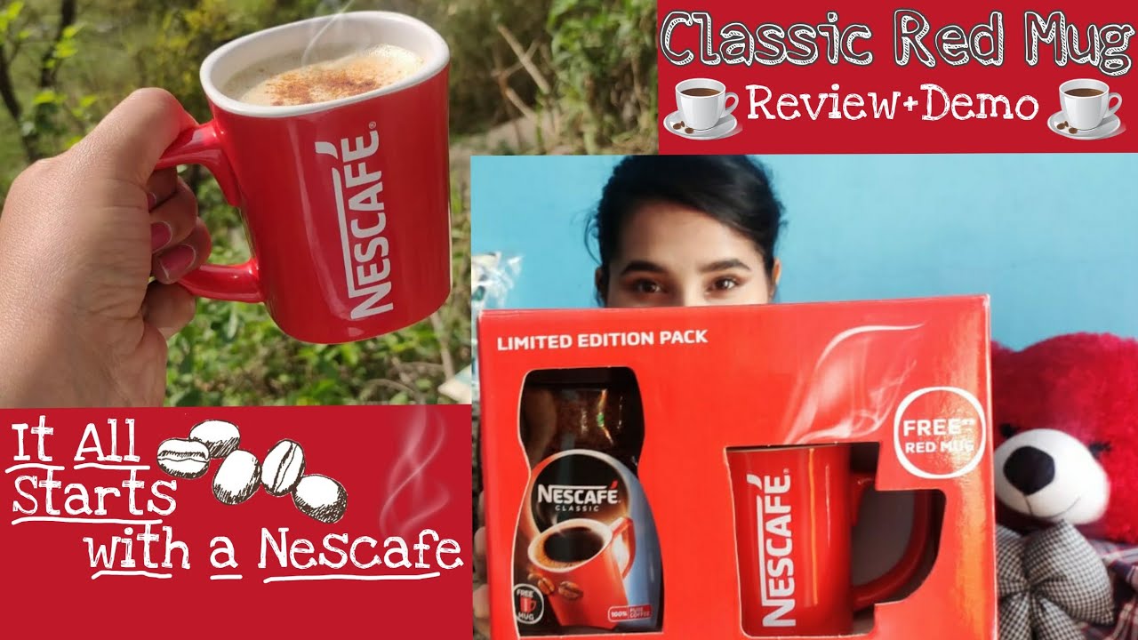 Nescafe classic red mug kit - YouTube