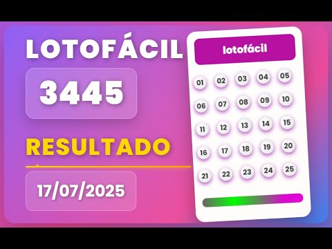 Resultado da lotofácil concurso 3445 - YouTube