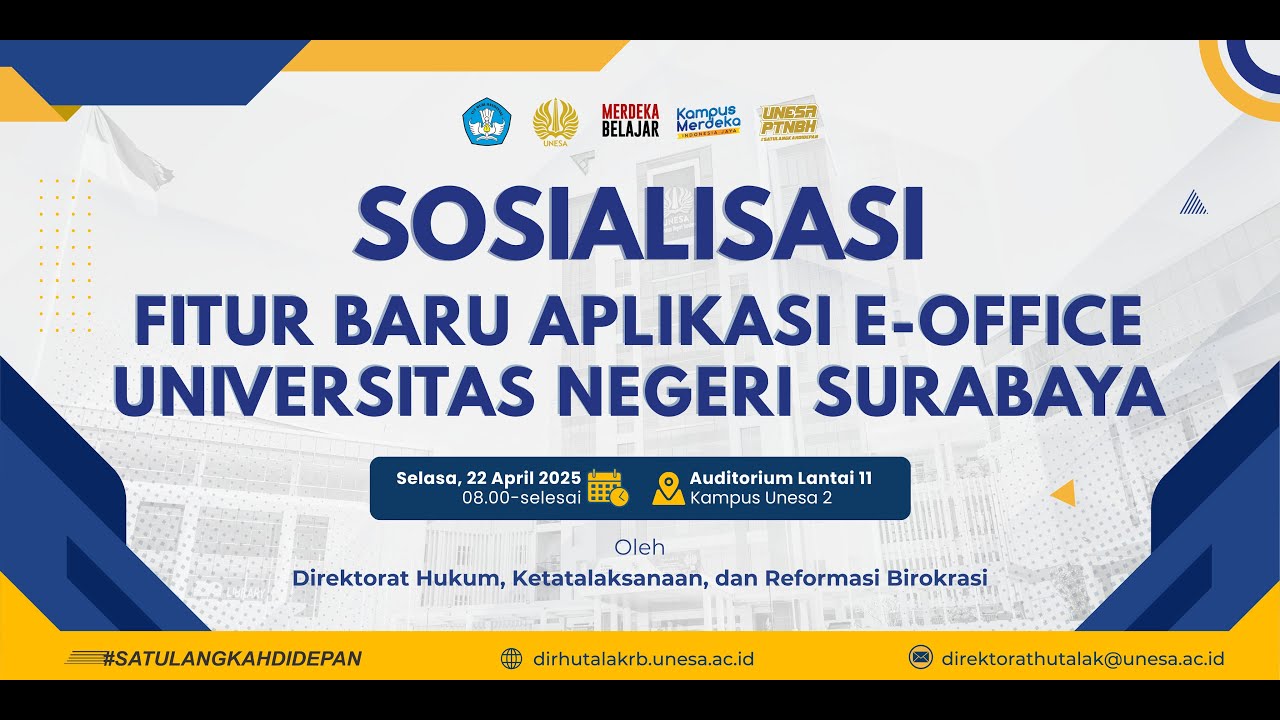 Sosialisasi Fitur Baru pada Aplikasi E-Office bagi Operator Persuratan ...