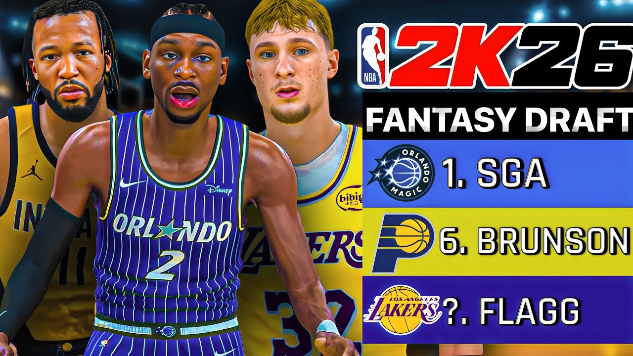 I RESTARTED the NBA with a FANTASY DRAFT in NBA 2K26 MyNBA Franchise ...