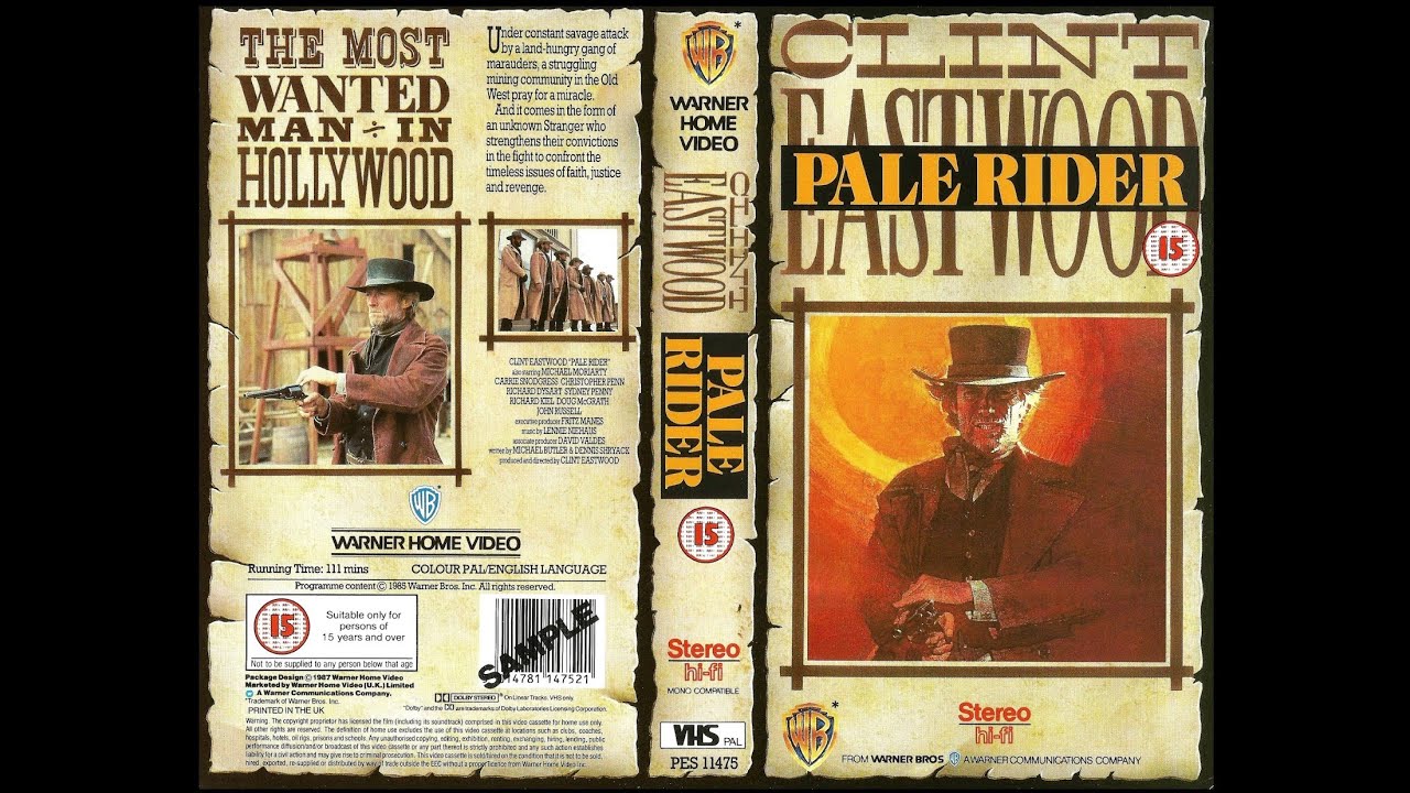 Original VHS Opening and Closing to Pale Rider UK VHS Tape - YouTube
