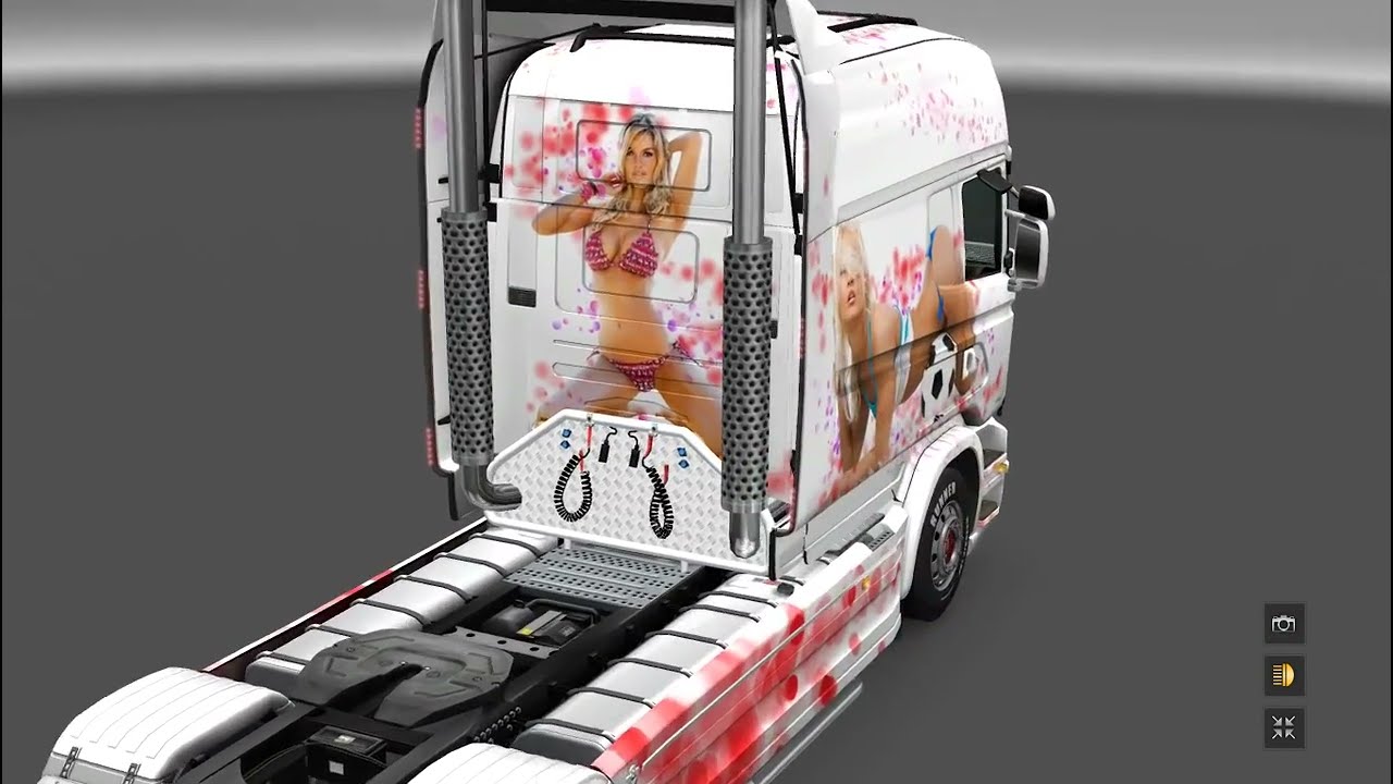 [DOWNLOAD] ETS 2 Skin Beautiful Girls for Scania RJL - YouTube
