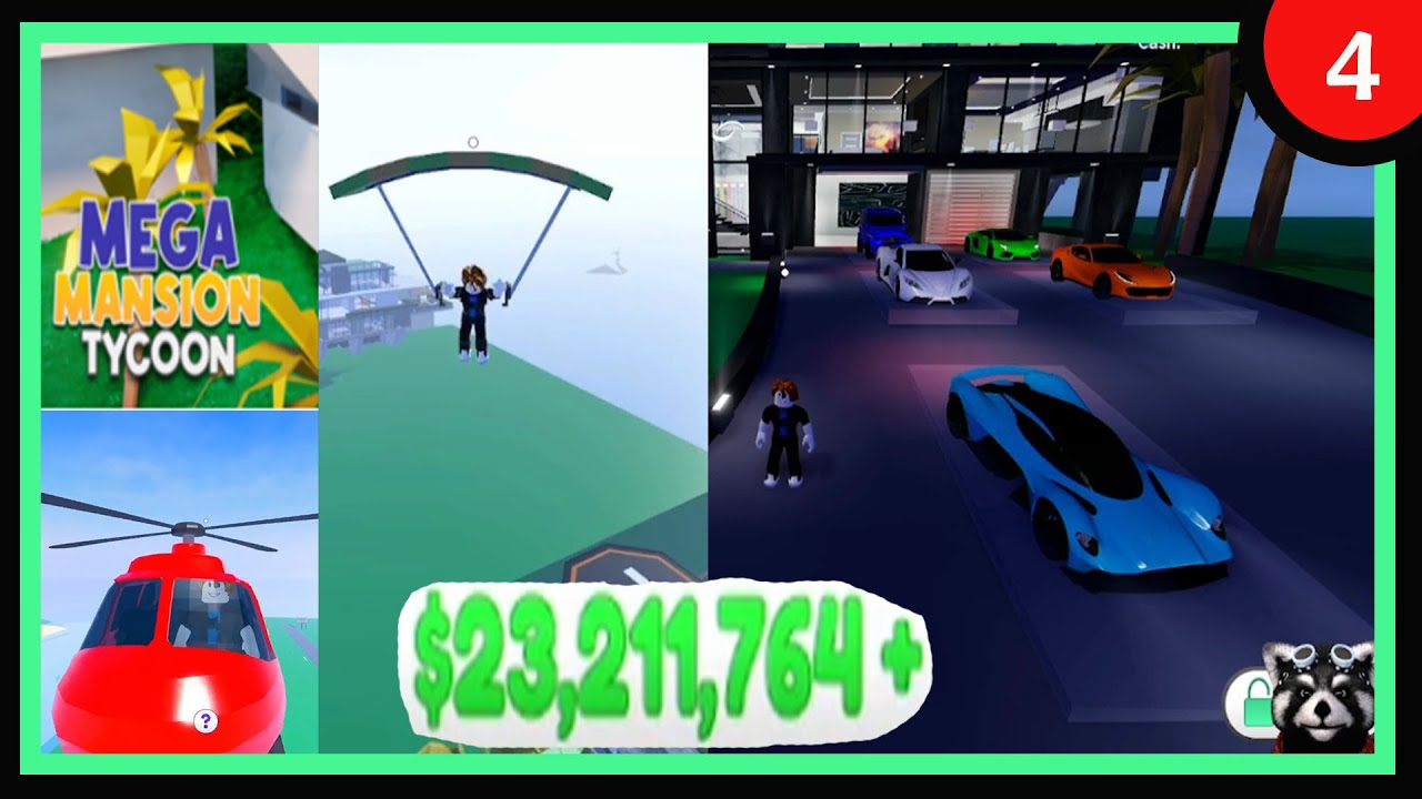 Mega Mansion Tycoon 🌟#4 🎮 | ¿ Me compro un Helicóptero ? | Mega Mansion ...