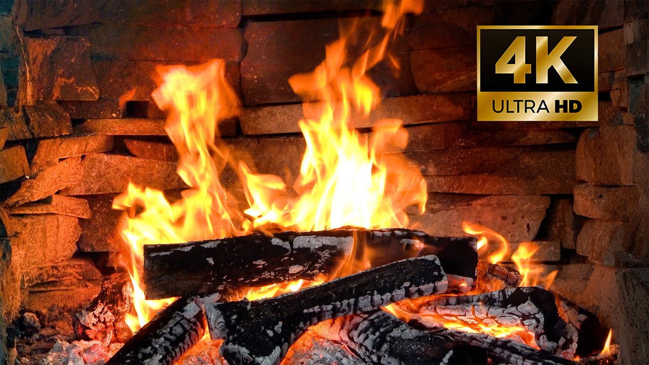 💤 Fall Asleep Fast with Crackling Fire Sounds with Burning Logs 🔥 ...