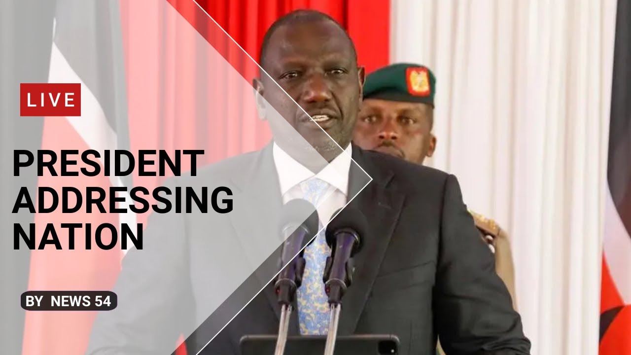 🔴PRESIDENT RUTO ADDRESSING THE NATION AT STATE HOUSE. - YouTube