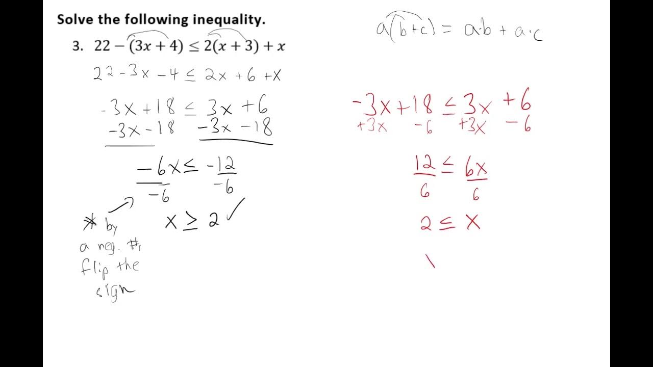 Lecture 1.4 – Solving Inequalities - YouTube