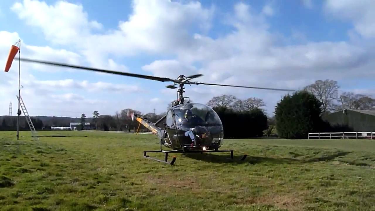 Hiller 12C Helicopter - YouTube