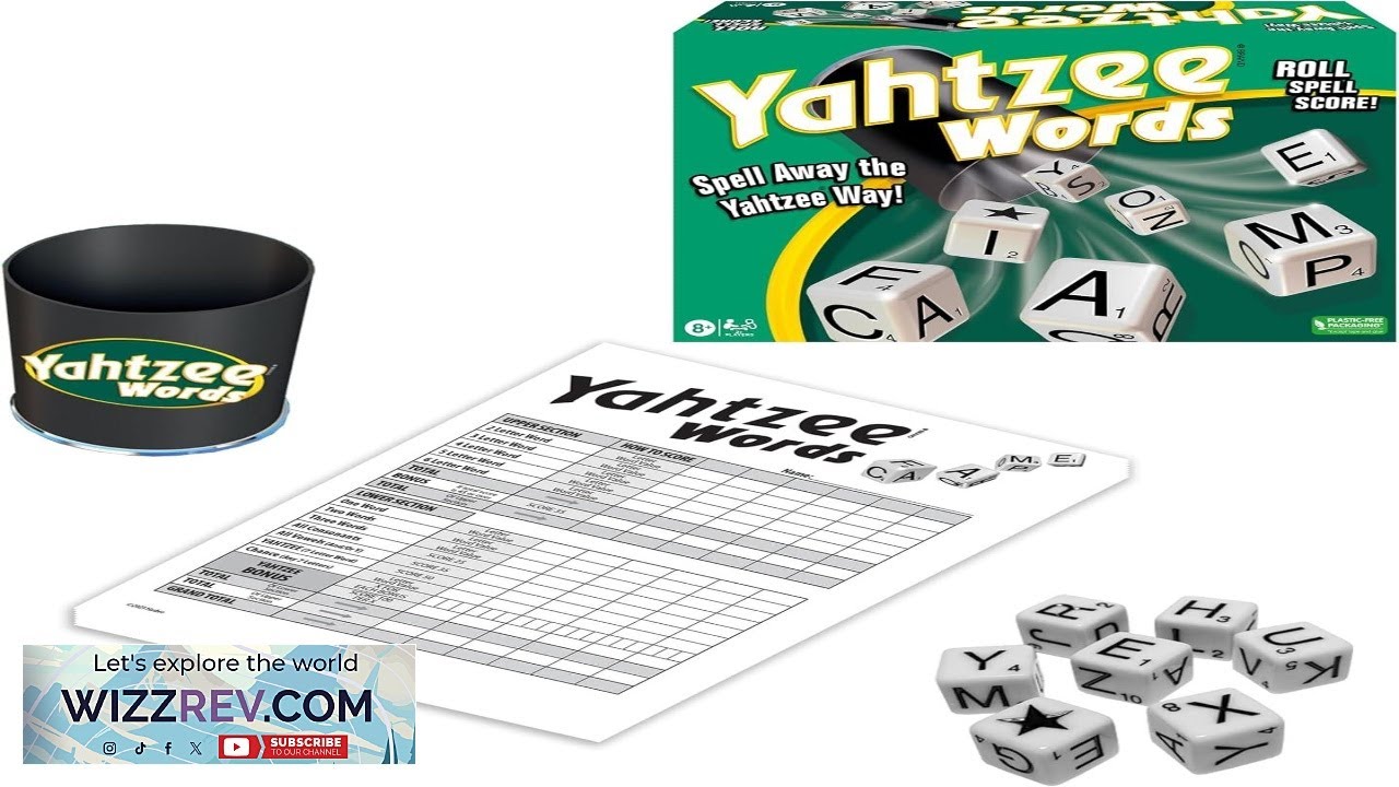 Winning Moves Yahtzee Words Games USA Family Word Game Version of ...