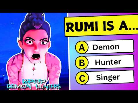 KPop Demon Hunters Movie Trivia Quiz Challenge 🎤~ Huntrix, Saja Boys, Rumi, Jinu, Baby Saja, Zoey 🔥