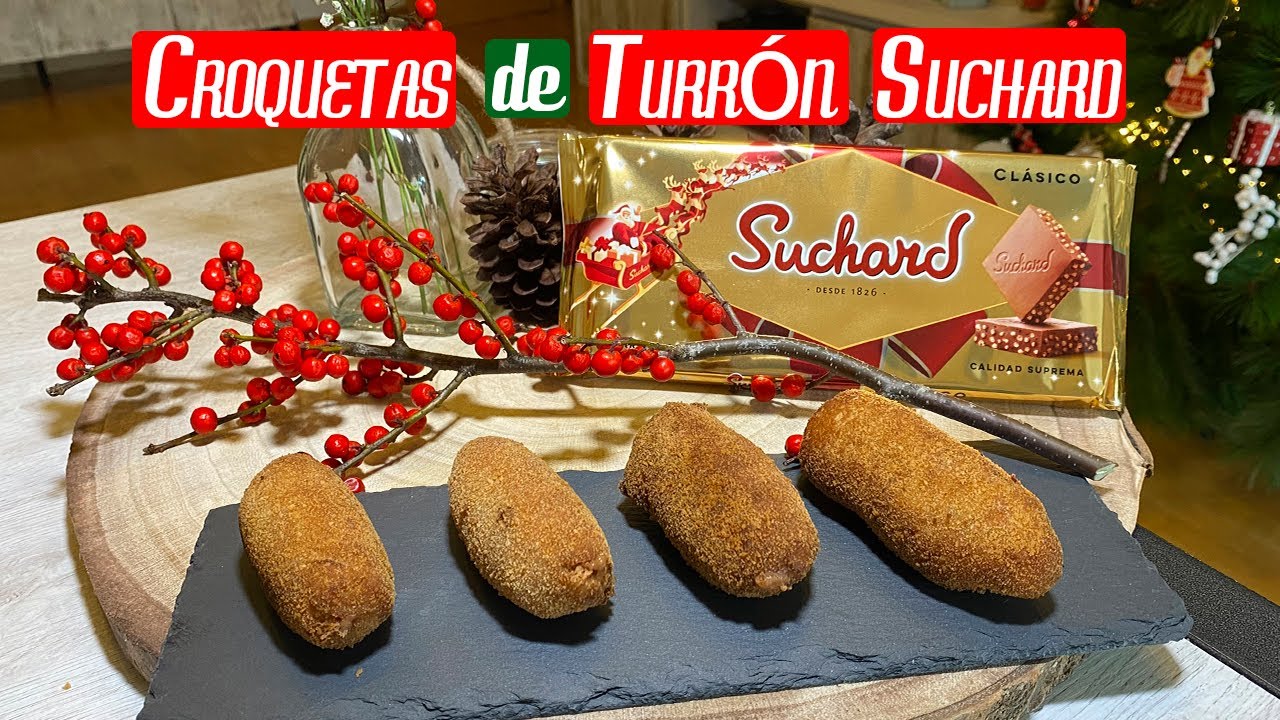 CROQUETAS DE TURRÓN SUCHARD‼️🎄Croquetas de chocolate| Postre de Navidad ...
