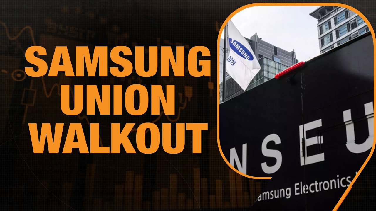 Samsung Union Walks Out: South Korea's First Protest - YouTube