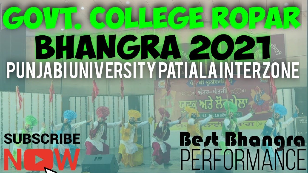 Govt. College Ropar Bhangra 2021 | Winners by Audience Result - YouTube