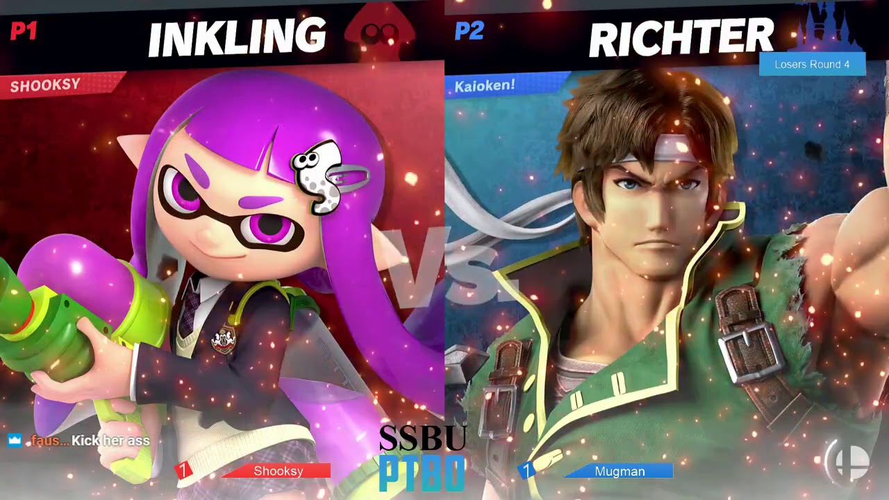 Trent Warfare #1 - Shooksy (Inkling) vs Mugman (Ryu, Richter) - Losers ...